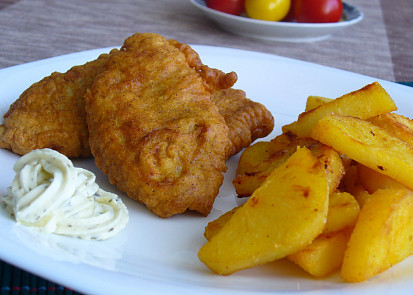 Kuřecí řízečky v hořčičném těstíčku recept - TopRecepty.cz