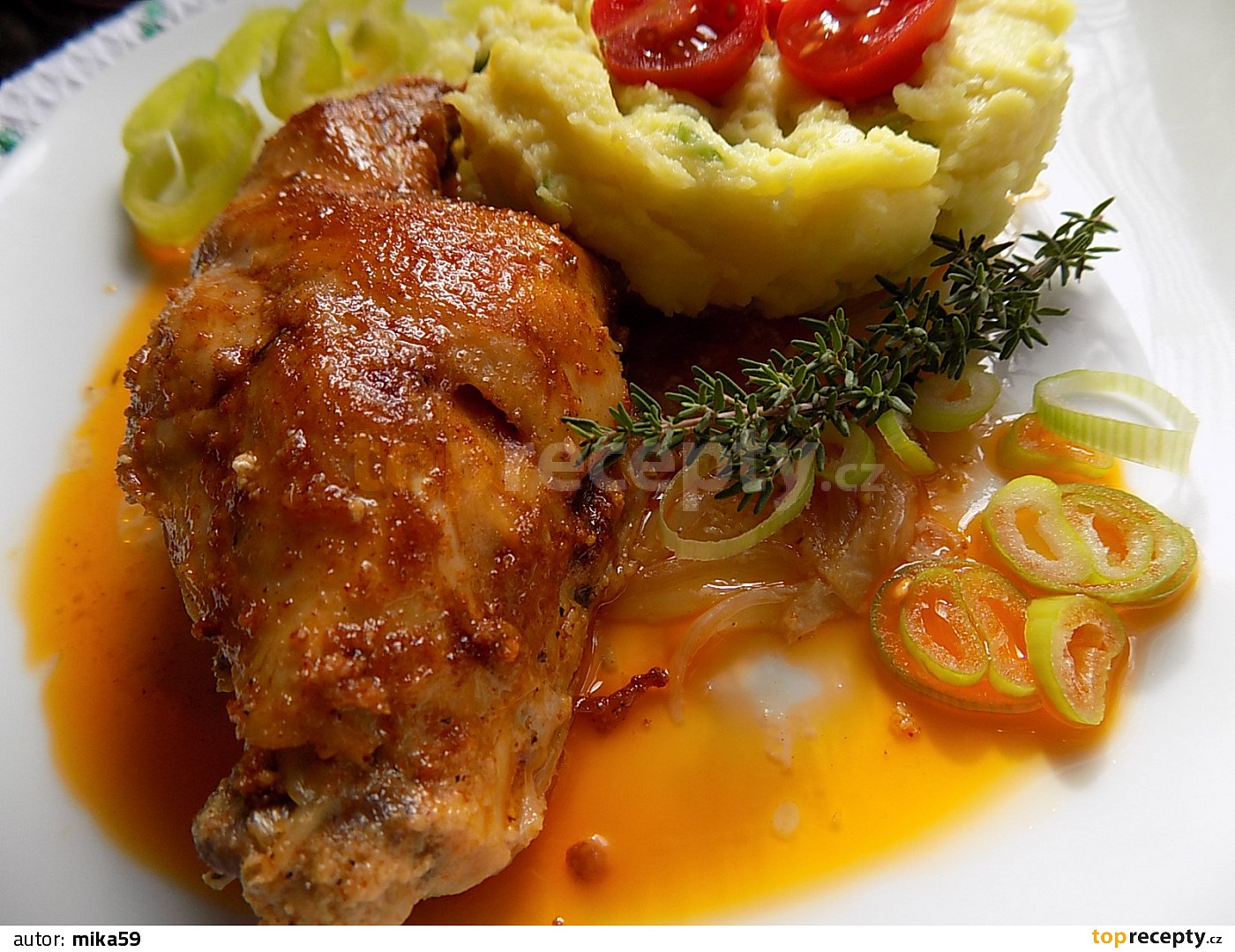 Pomalu pečený králík v marinádě z kyšky recept - TopRecepty.cz