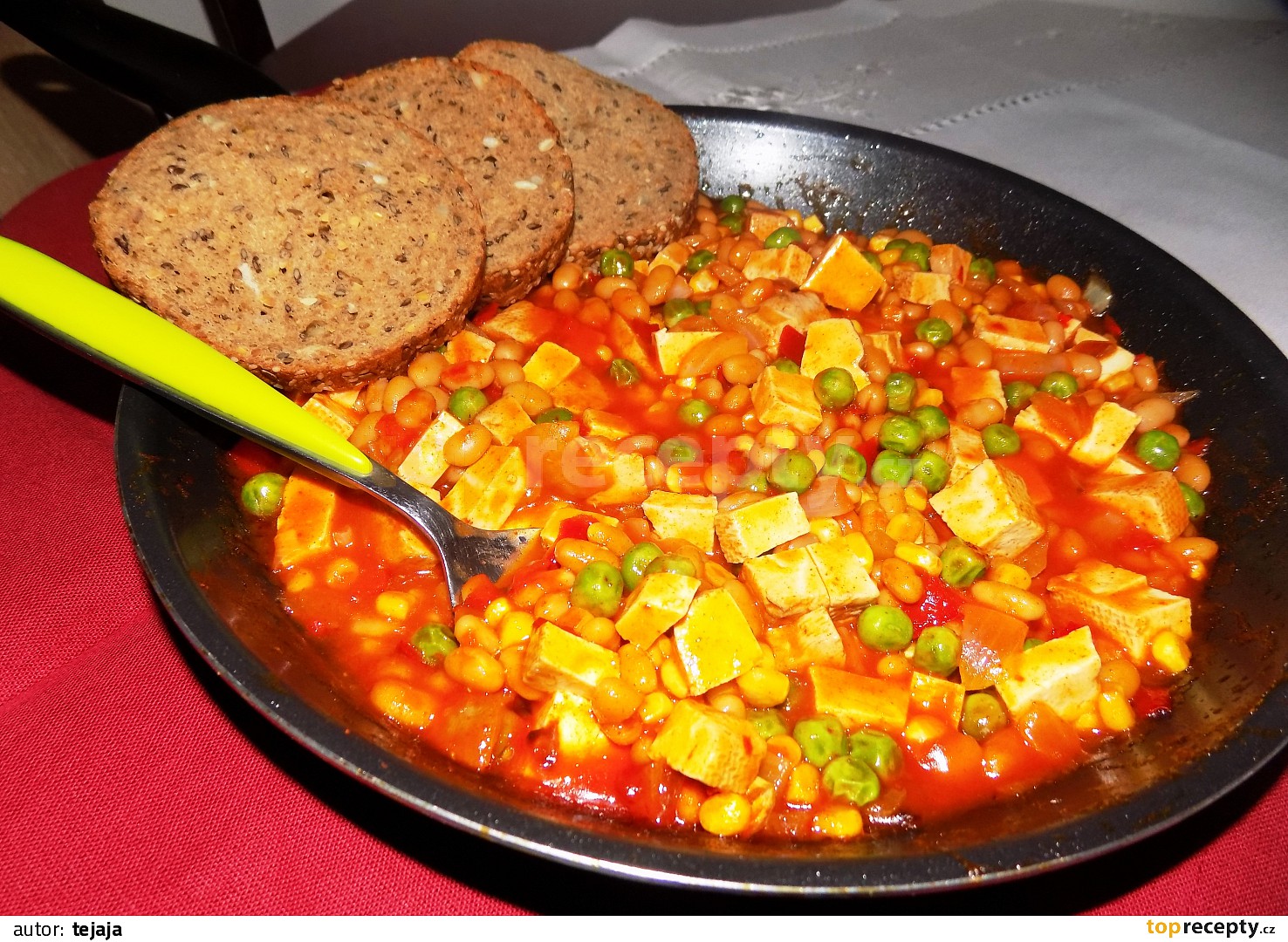 Mexický tofu guláš recept - TopRecepty.cz