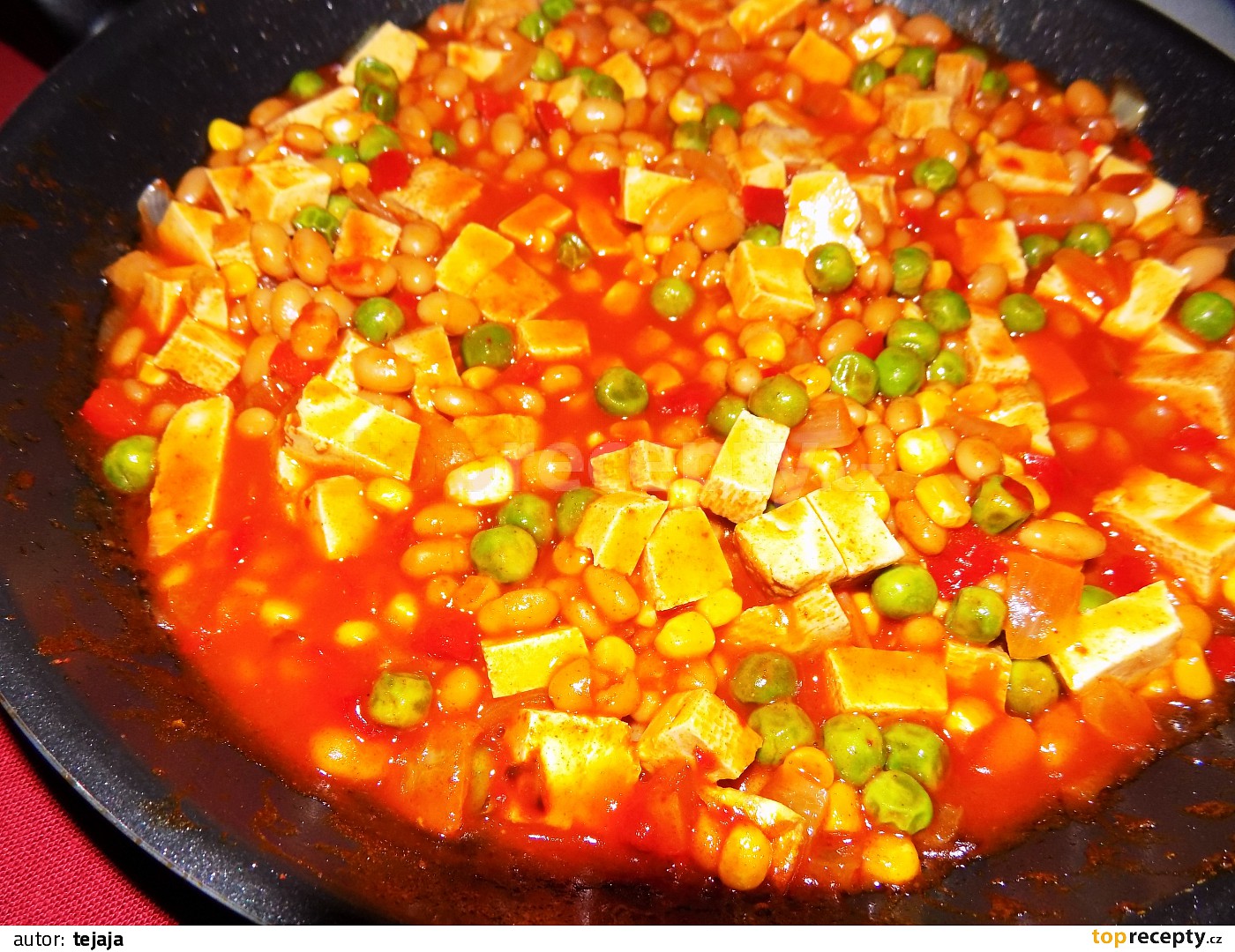 Mexický tofu guláš recept - TopRecepty.cz