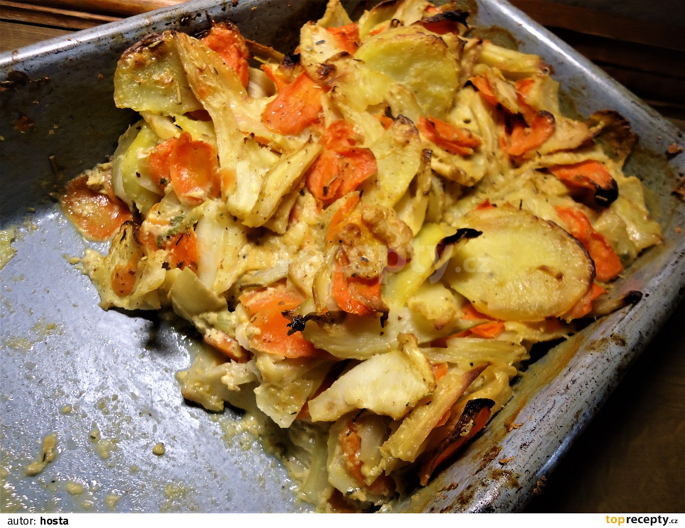 Gratinovaná zelenina recept - TopRecepty.cz