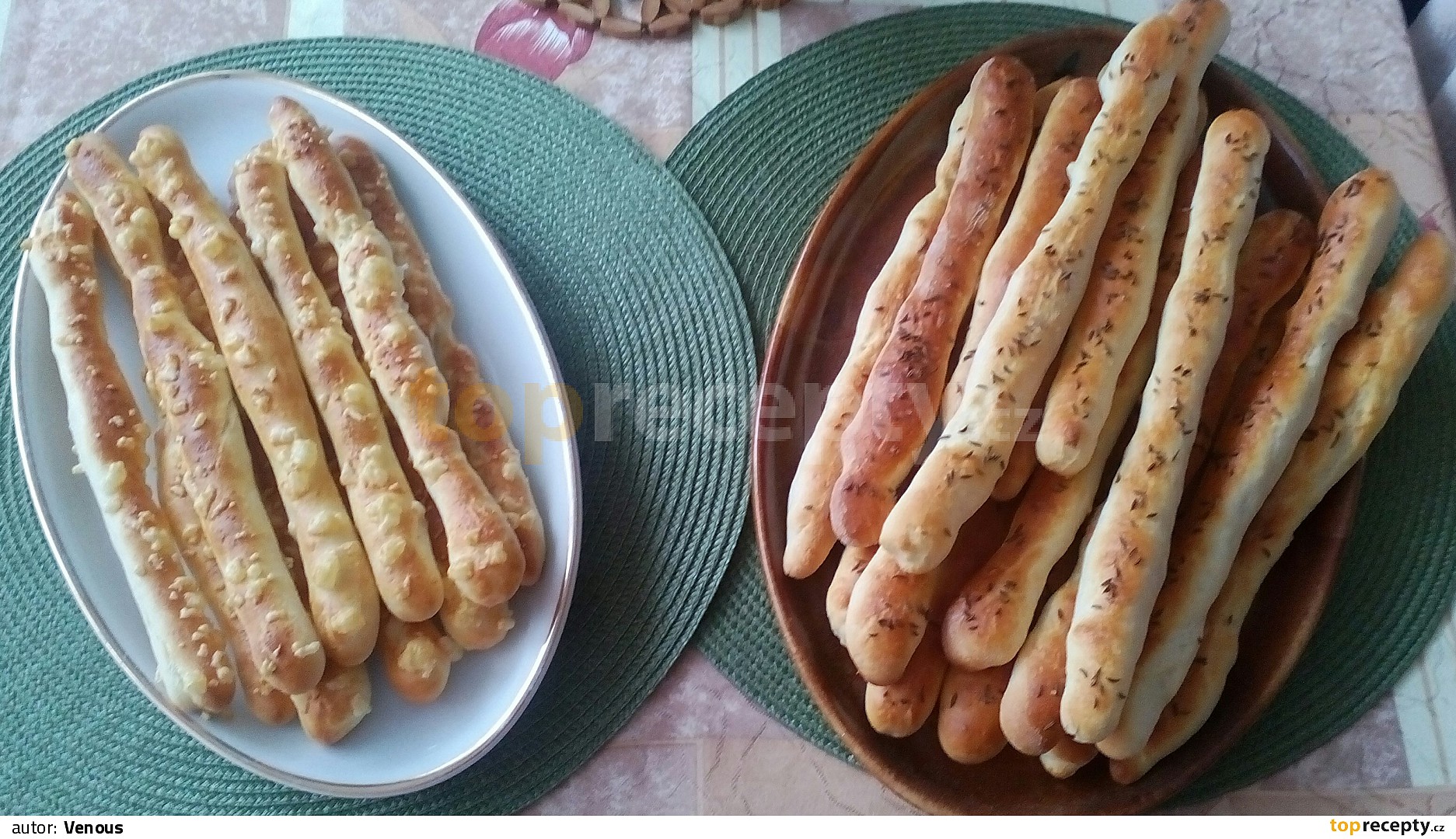 Domácí slané tyčinky recept - TopRecepty.cz
