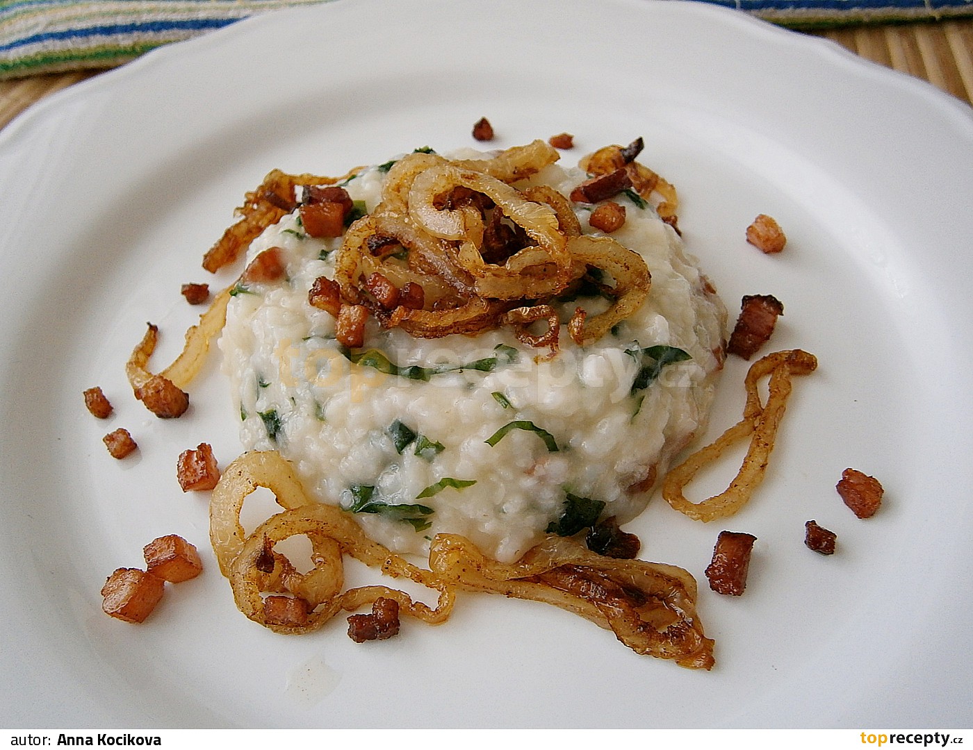 Rýžová kaše na slano recept - TopRecepty.cz