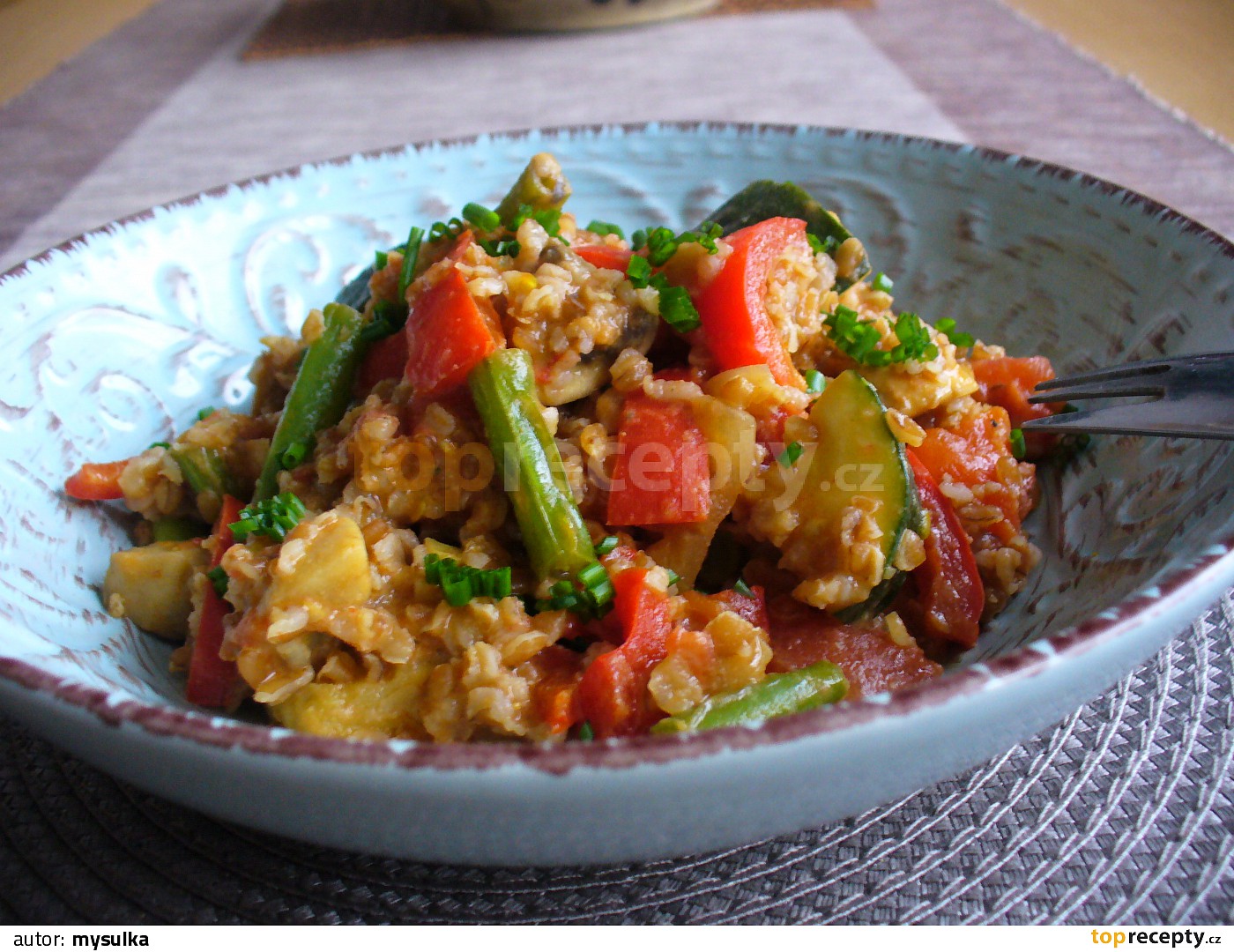 Zeleninový bulgur recept - TopRecepty.cz