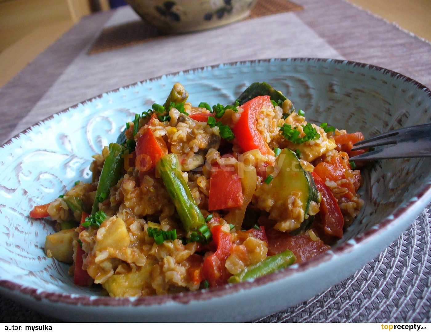 Zeleninový bulgur recept - TopRecepty.cz