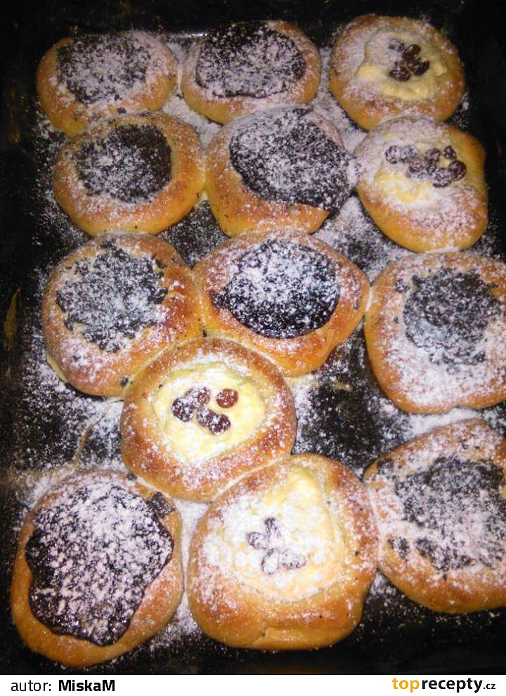 České koláče (povidla, tvaroh a mák) recept - TopRecepty.cz