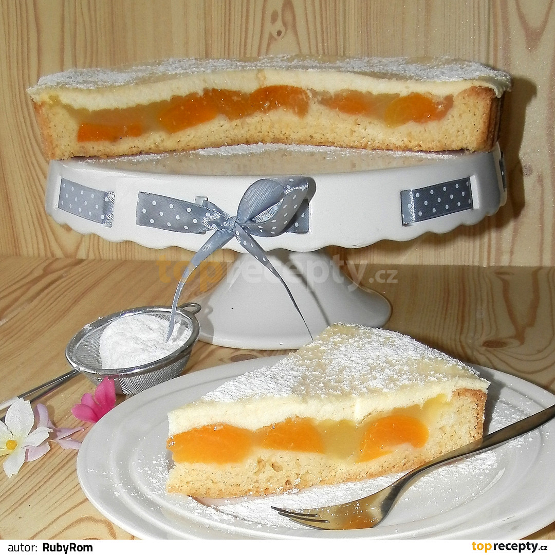 Meruňkový koláč s polevou recept - TopRecepty.cz