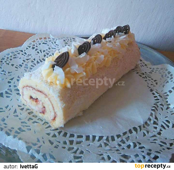 Kokosová roláda od IvettyG recept - TopRecepty.cz