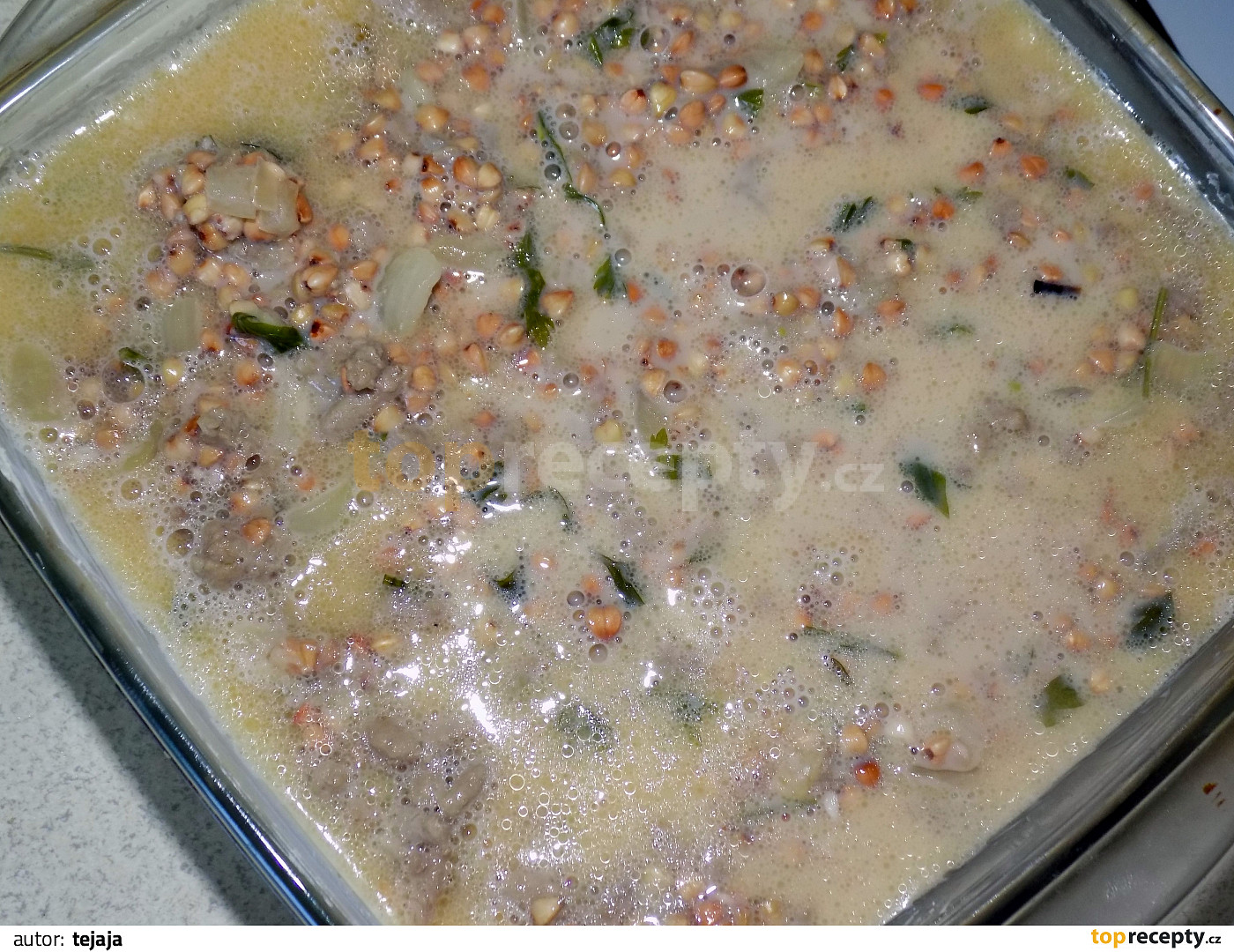 Zapékané mleté maso s pohankou recept - TopRecepty.cz