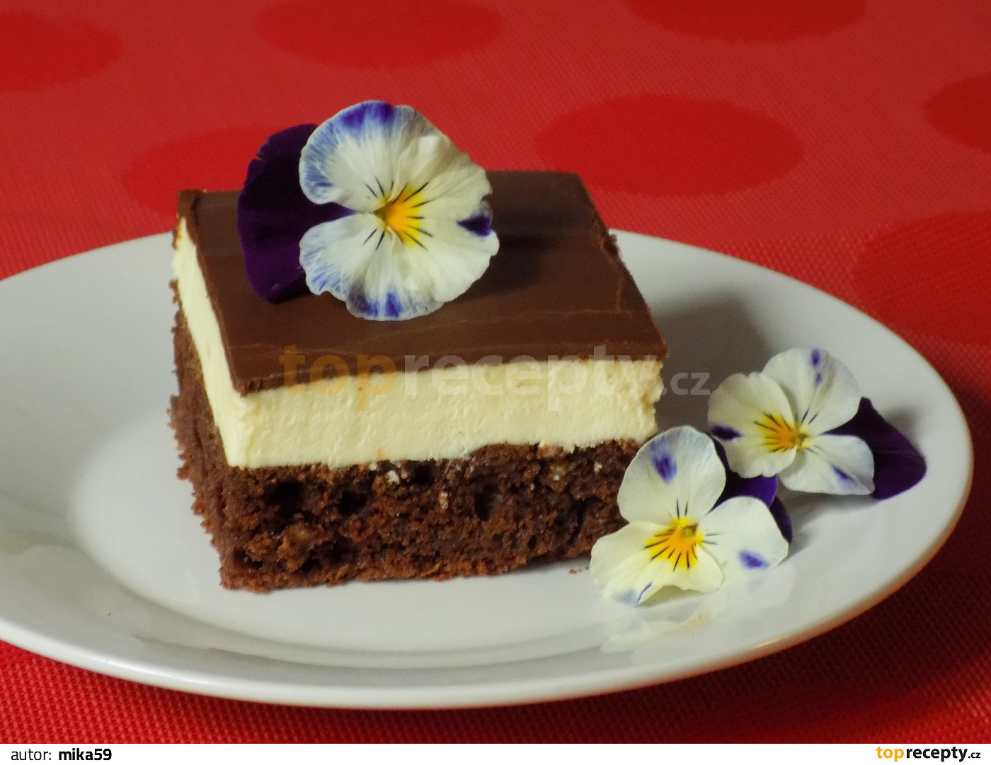 Cuketové Míša řezy recept - TopRecepty.cz