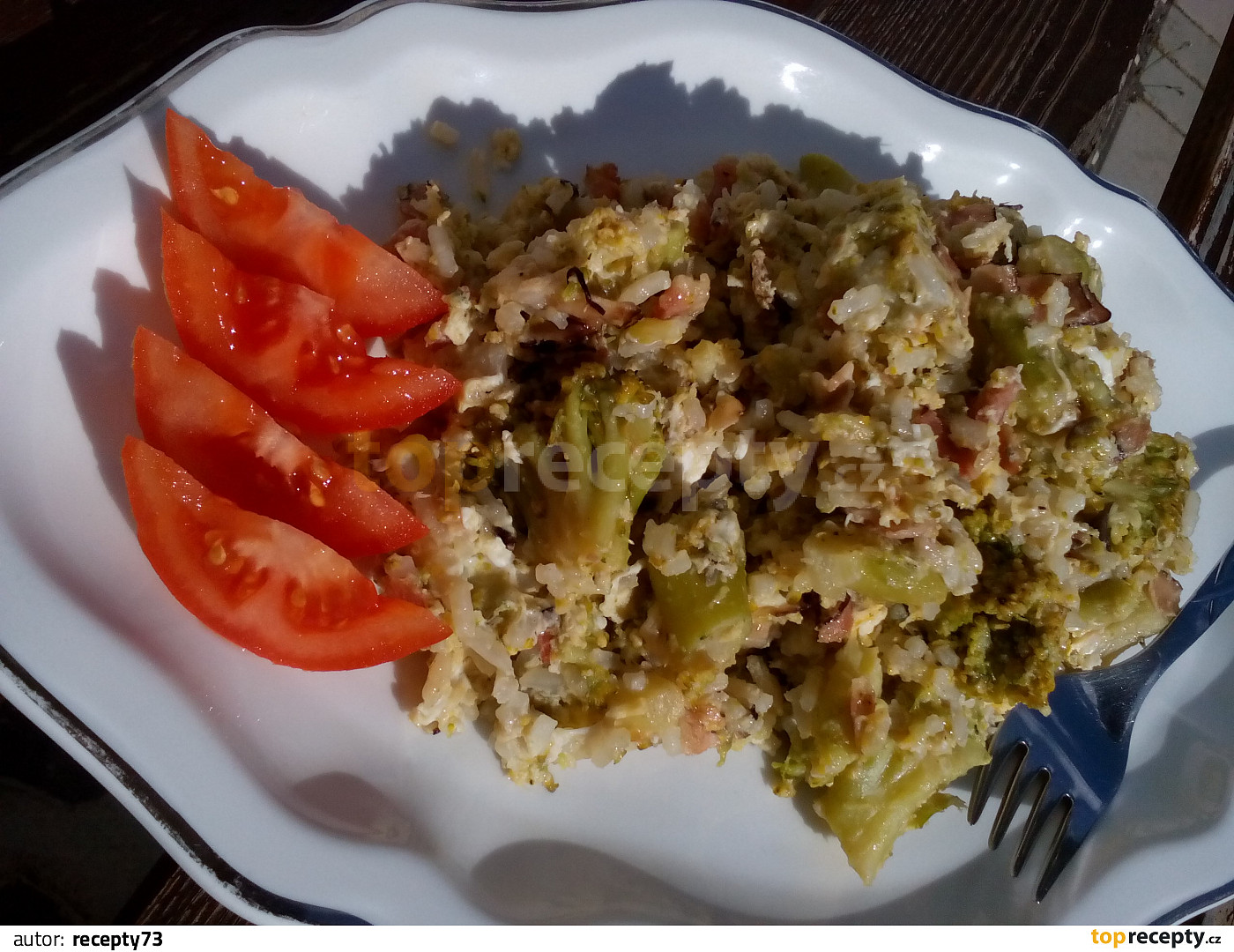 Brokolice s rýží z jedné pánve recept - TopRecepty.cz