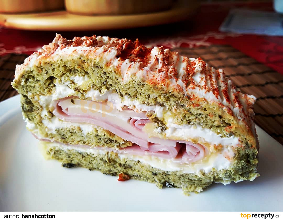 Slaná roláda s medvědím česnekem recept - TopRecepty.cz