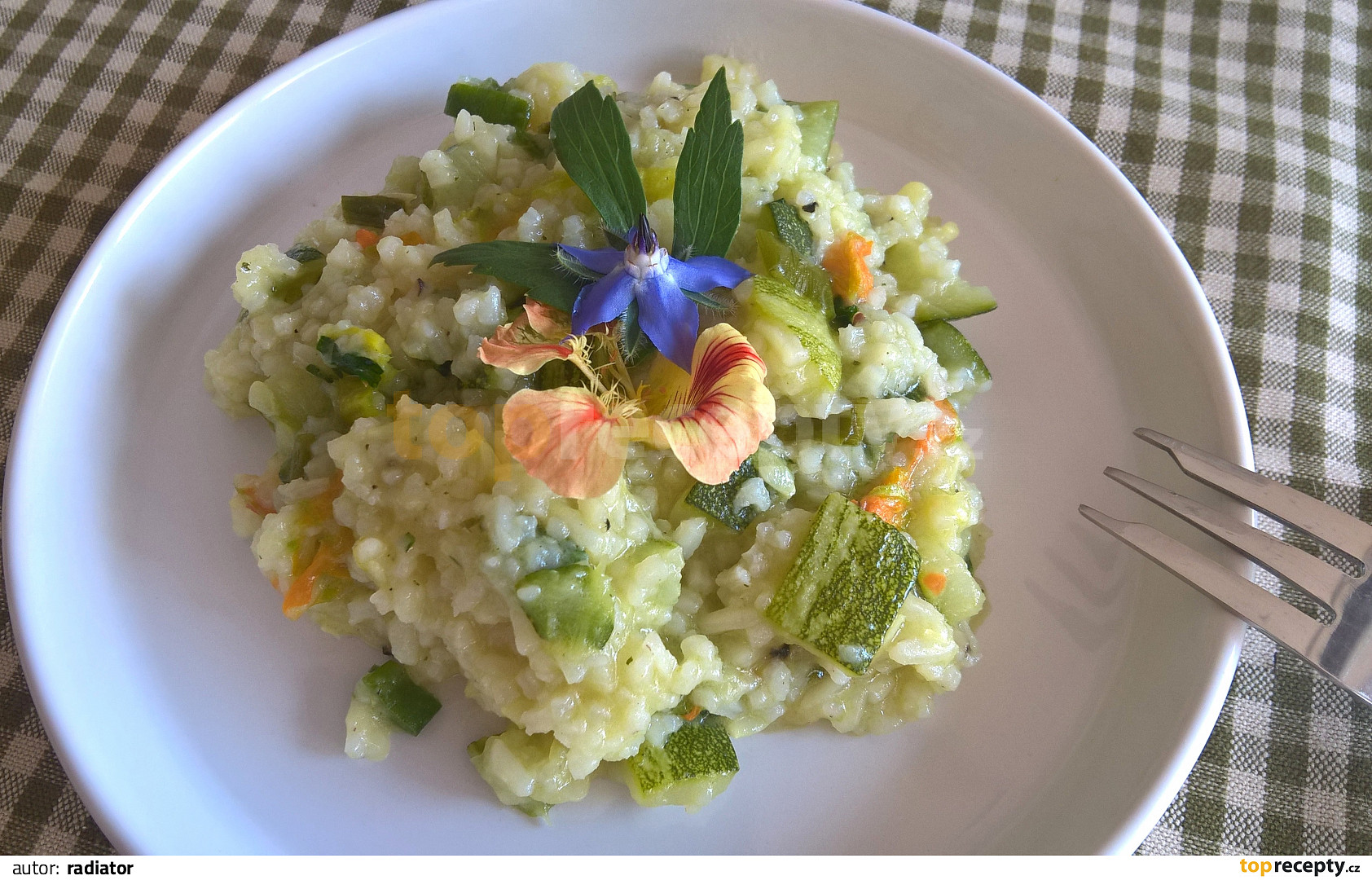 Cuketové krémové rizoto recept - TopRecepty.cz