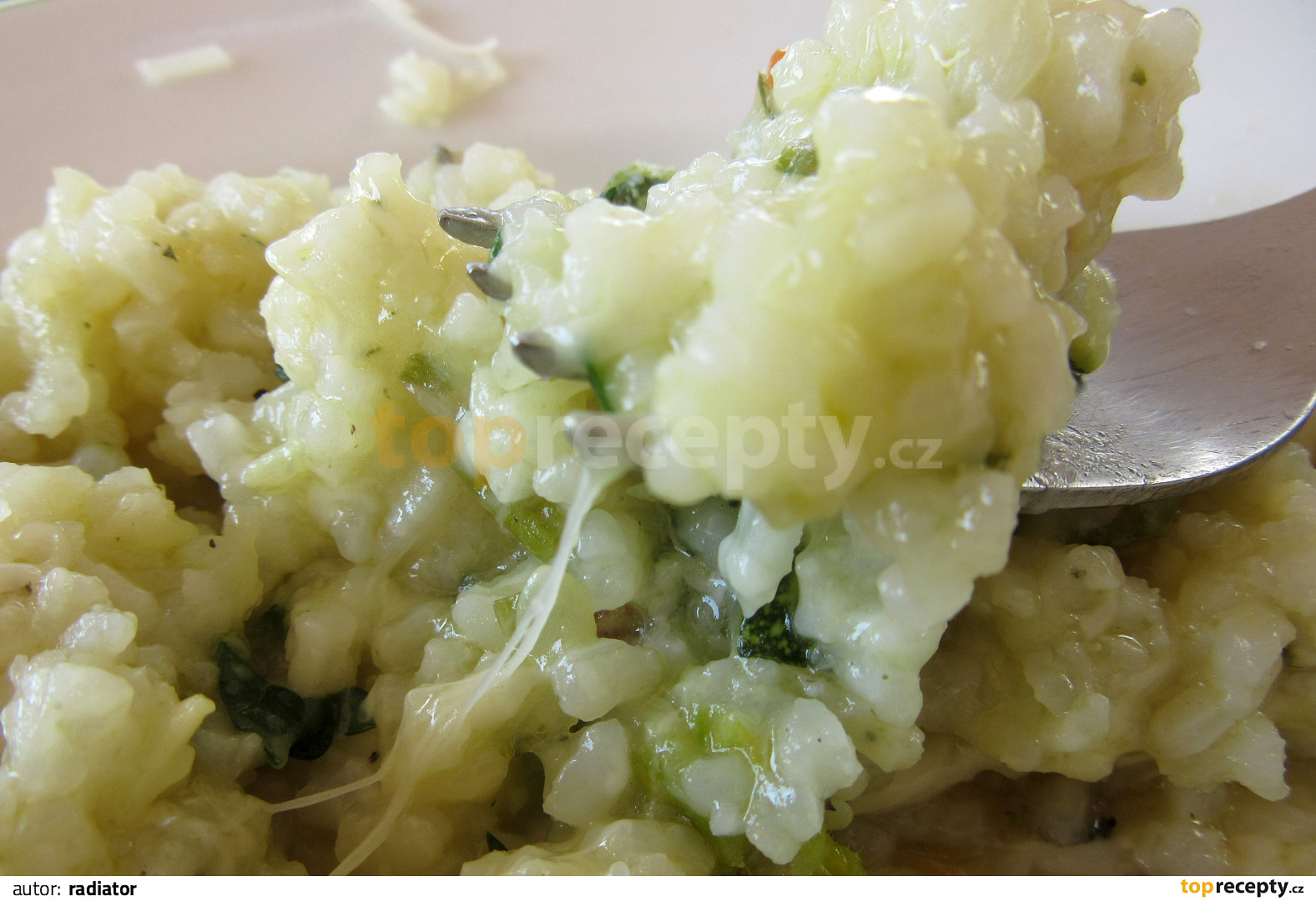 Cuketové krémové rizoto recept - TopRecepty.cz