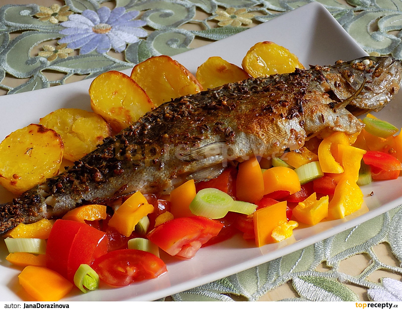 Pstruh na másle recept - TopRecepty.cz