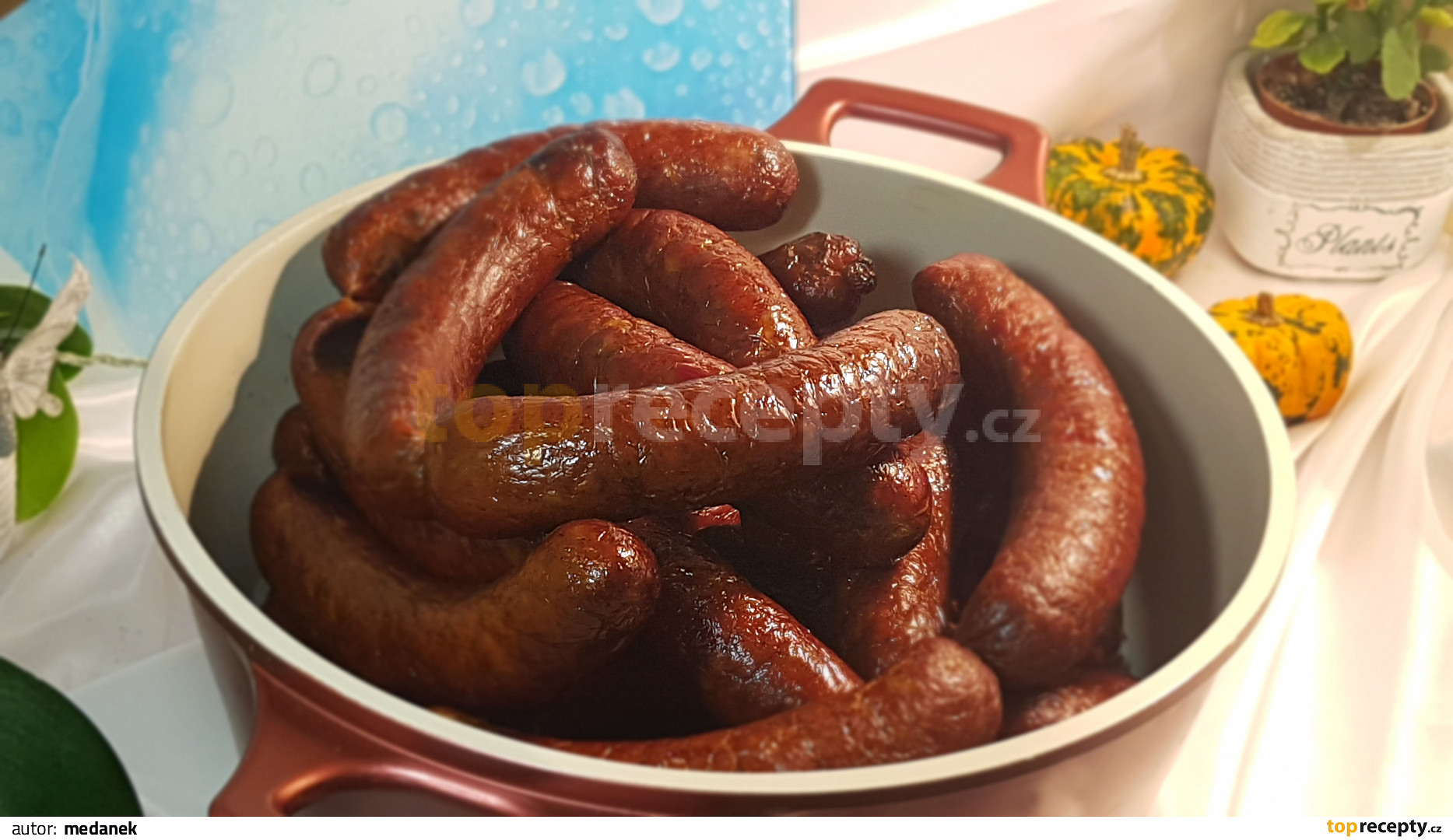 Domácí klobásy sýrové, jak je dělám já recept - TopRecepty.cz