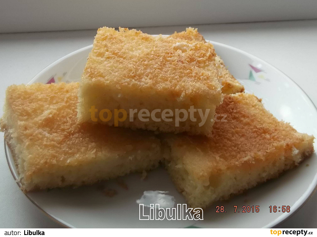 Rychlá kokosová buchta recept - TopRecepty.cz