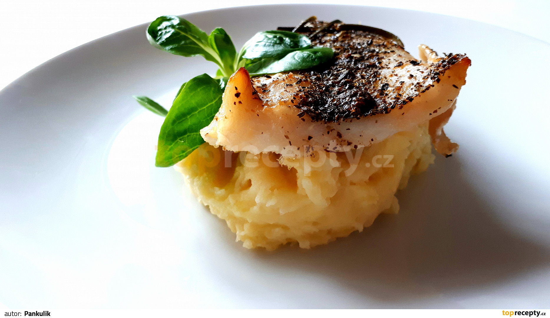 Wasabi bramborová kaše s treskou recept - TopRecepty.cz
