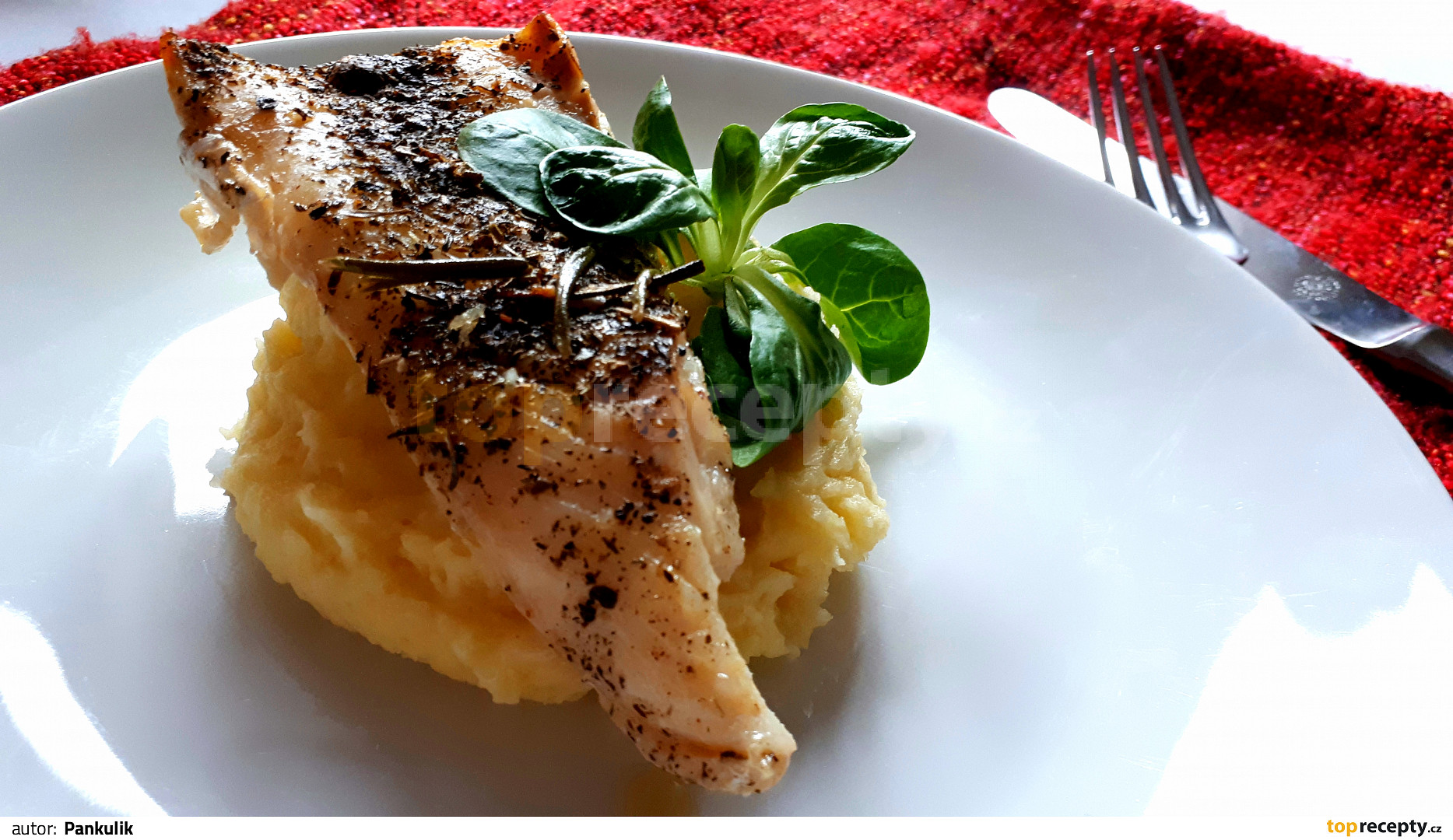Wasabi bramborová kaše s treskou recept - TopRecepty.cz