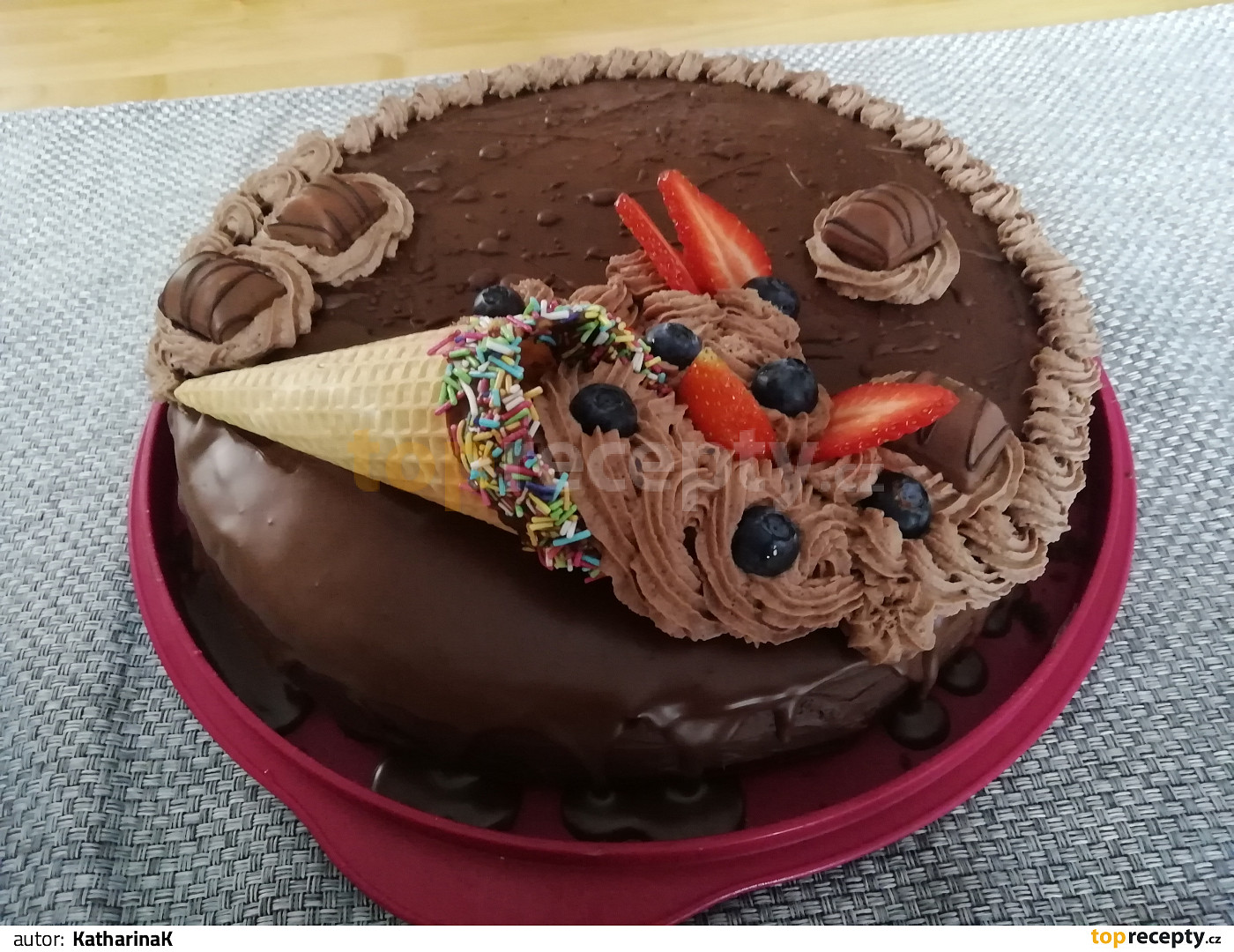 Čokoládový dort (snadný) recept - TopRecepty.cz