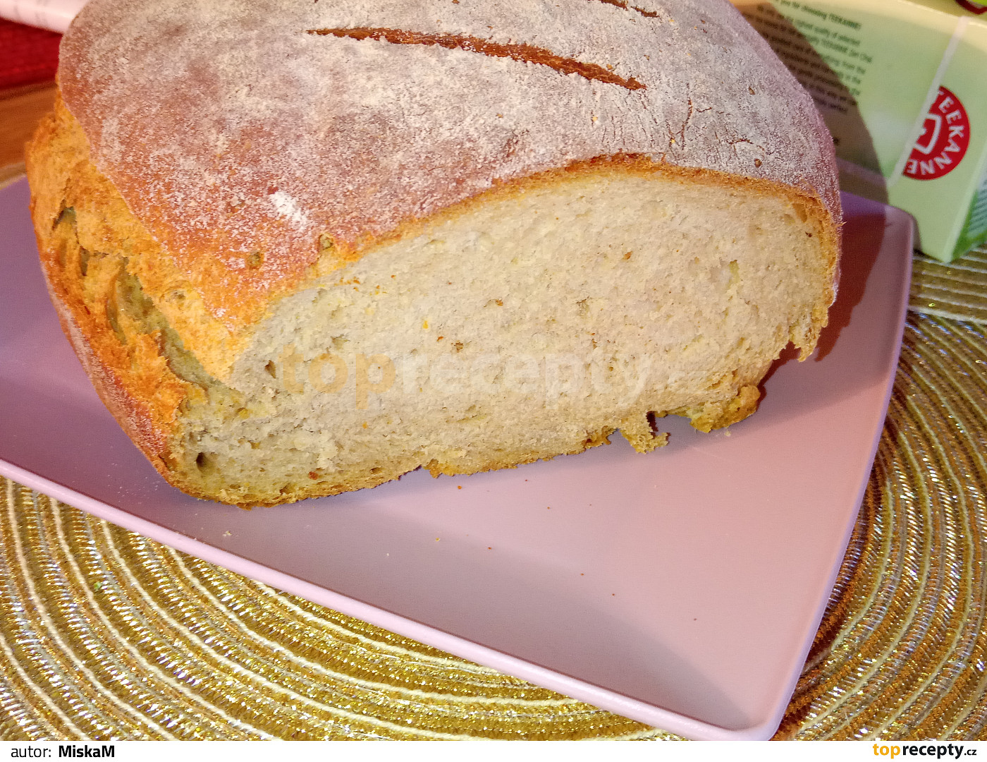 Kmínový chléb z podmáslí recept - TopRecepty.cz