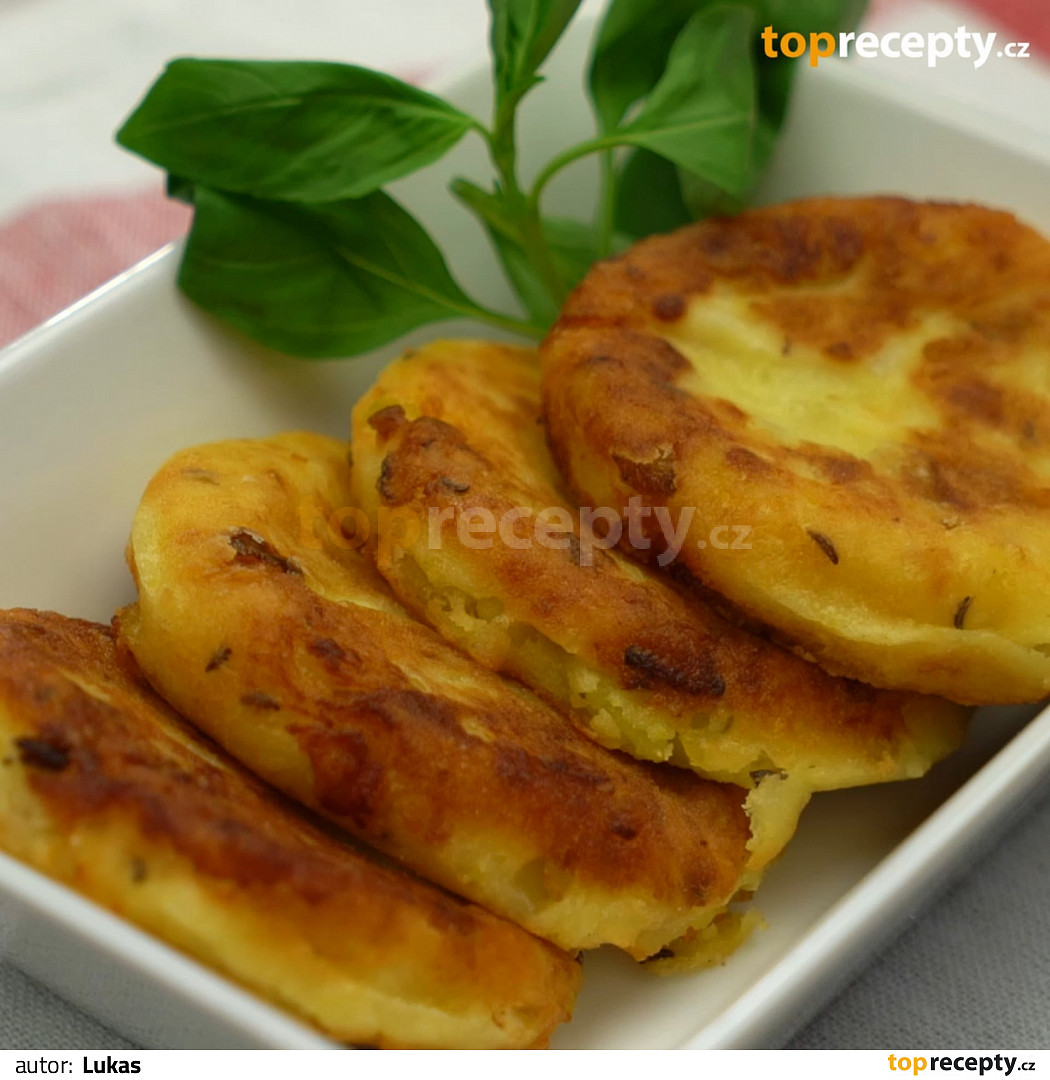 Bramborové, špekové placky recept - TopRecepty.cz