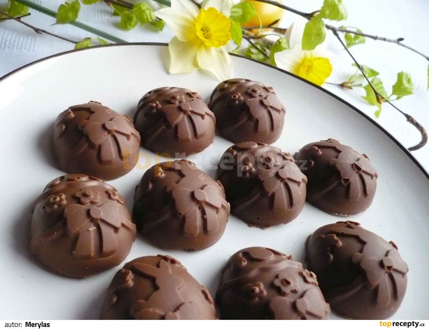 Velikonoční čokoládové pralinky recept - TopRecepty.cz
