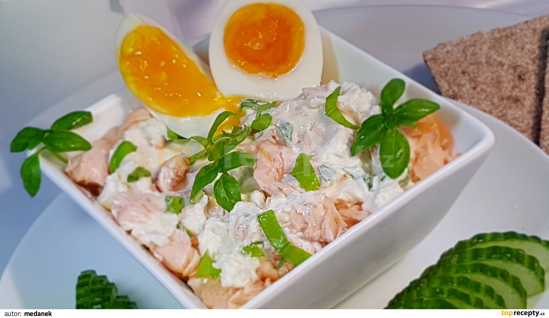 Jemná lososová pomazánka recept - TopRecepty.cz
