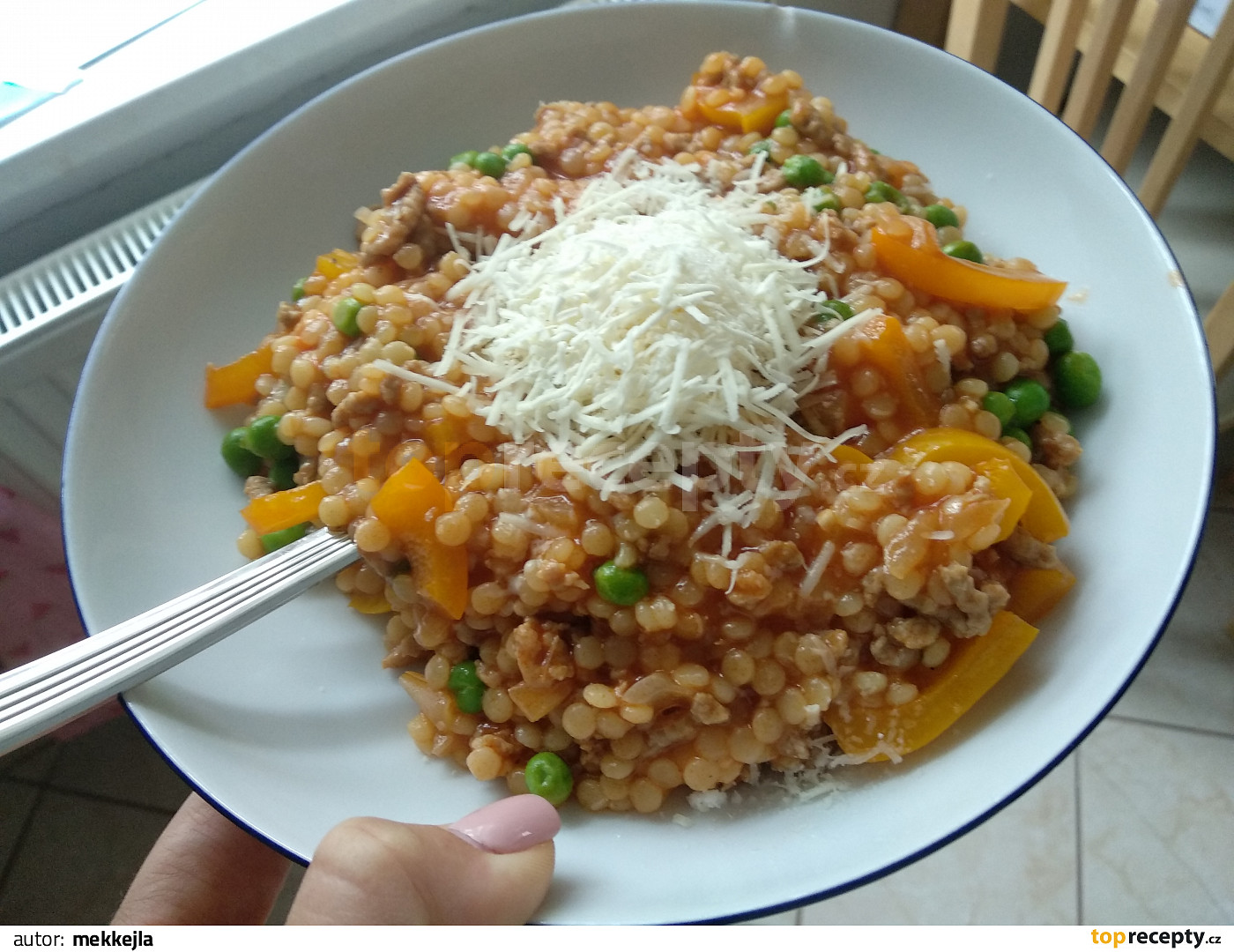 Mleté maso s tarhoňou a zeleninou recept - TopRecepty.cz