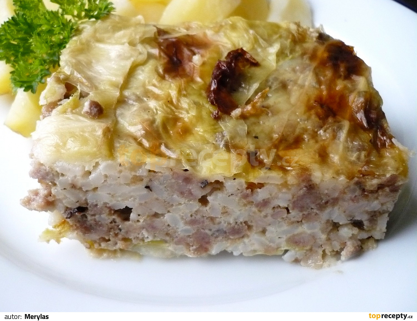 Mleté maso v zelných listech recept - TopRecepty.cz