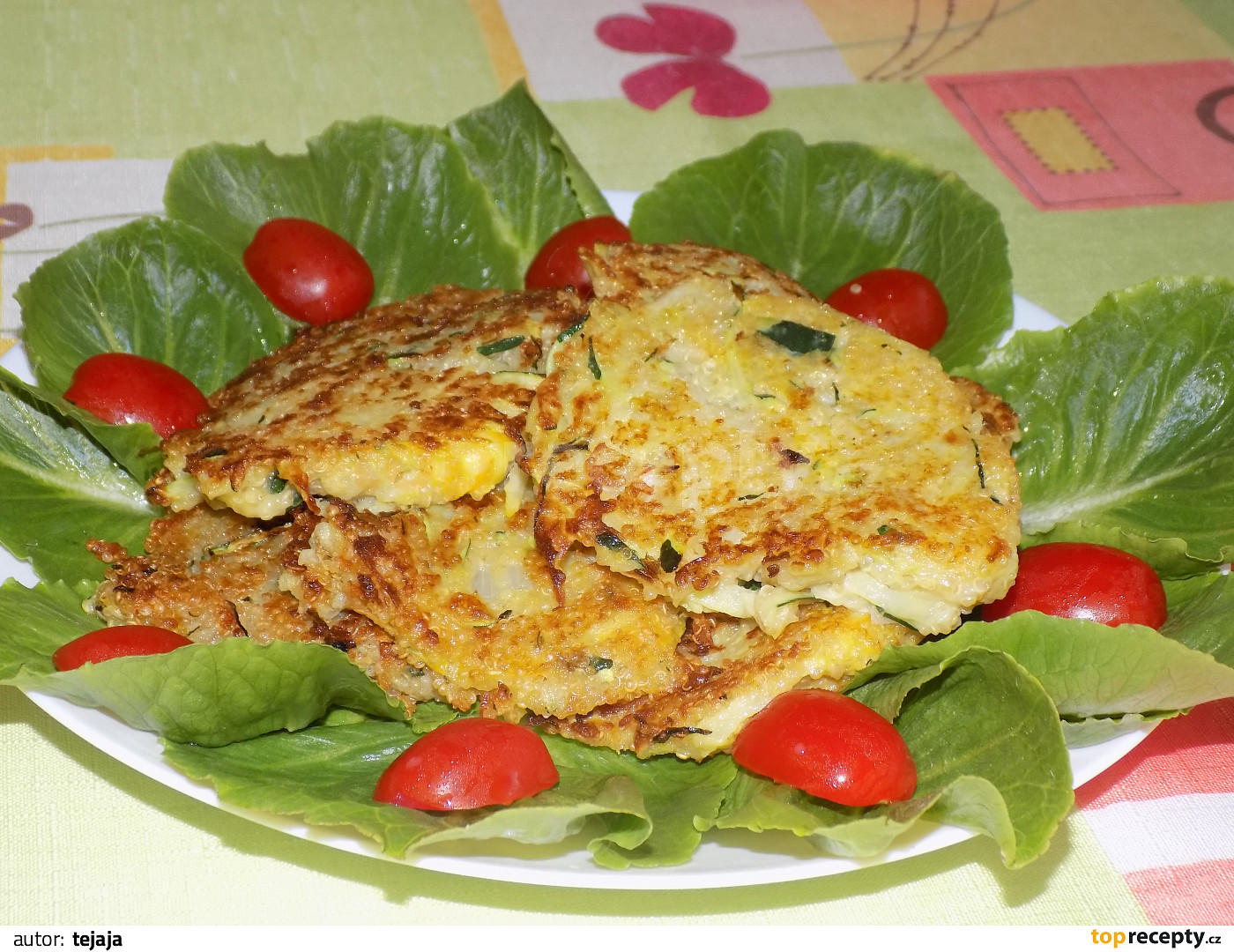 Quinoa-cuketové placičky (veganské) recept - TopRecepty.cz