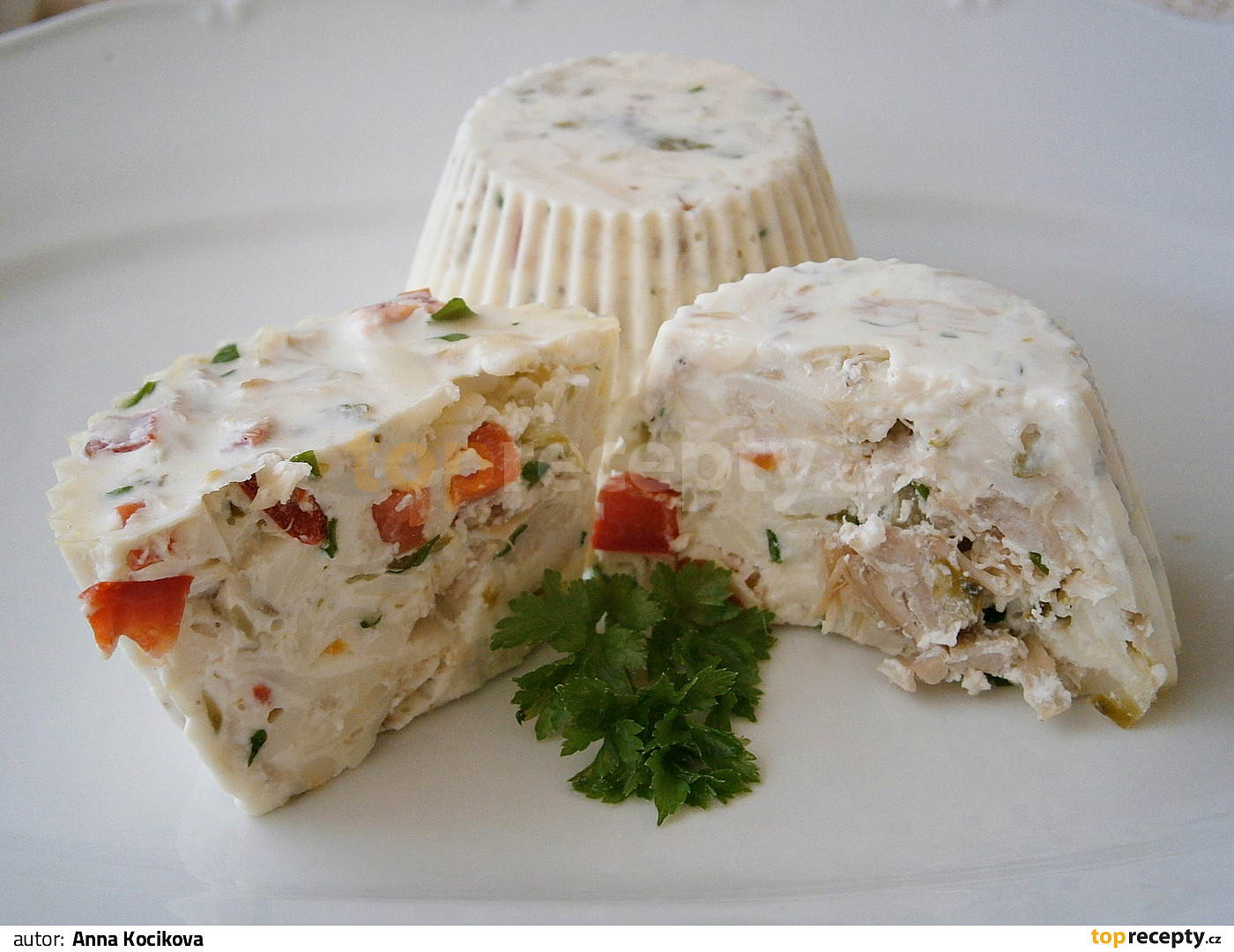 Aspik v bílém aneb Lídiny bílé kopečky recept - TopRecepty.cz