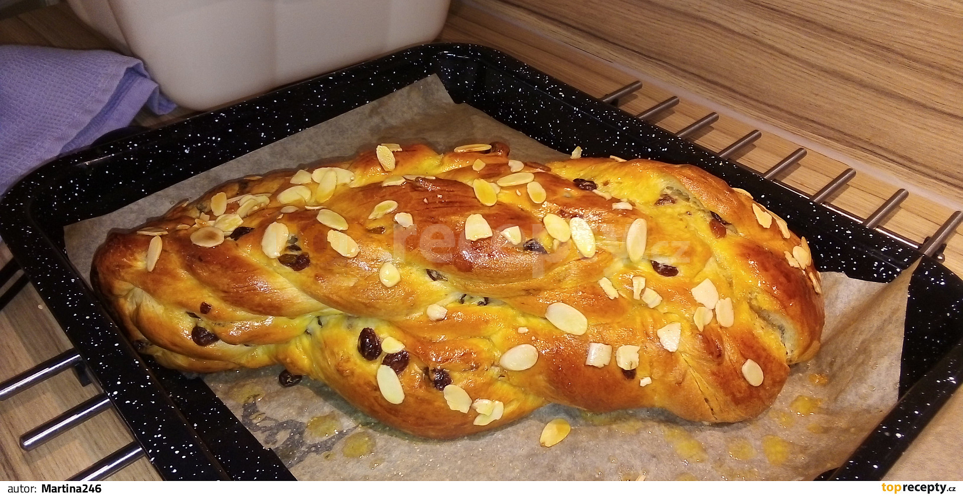 Máslová vánočka recept - TopRecepty.cz