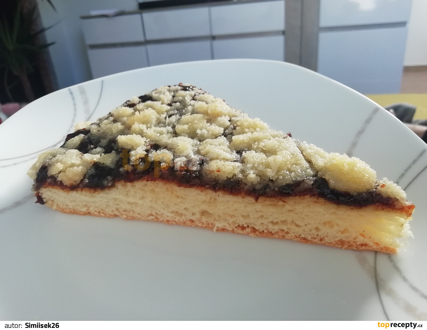 Kynuté povidlové frgály s drobenkou recept - TopRecepty.cz