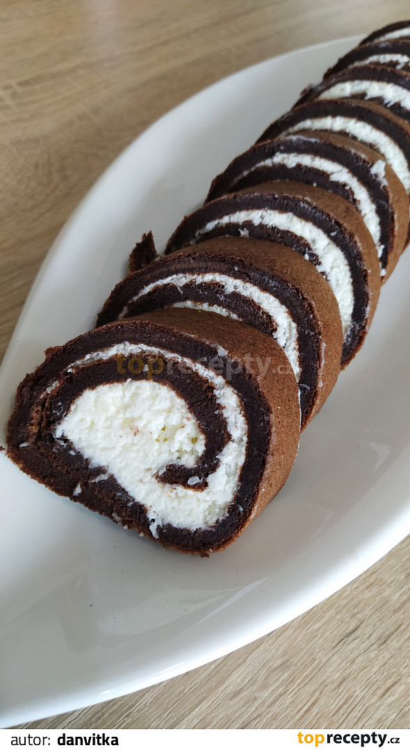 Šlehačková roláda bez mouky recept - TopRecepty.cz