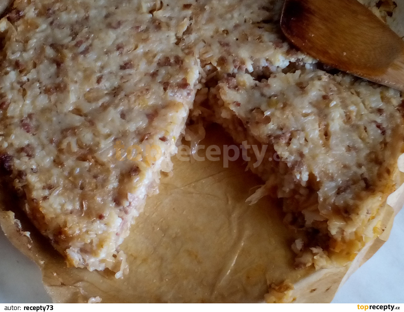 Mleté maso se zelím a rýží - zapékané recept - TopRecepty.cz