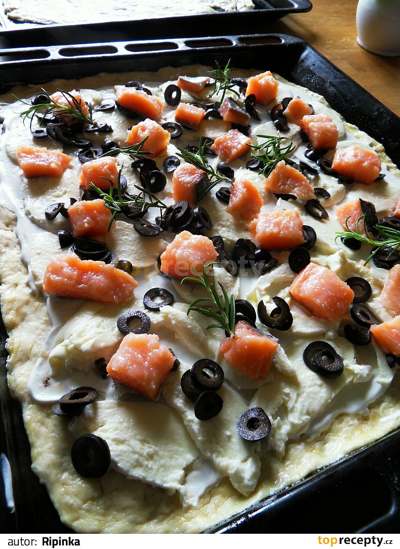 Al salmone - Pizza s lososem recept - TopRecepty.cz