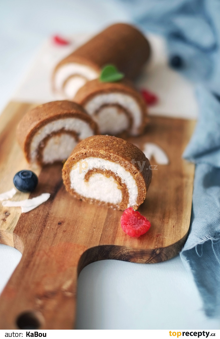 Zdravá kokosová roláda recept - TopRecepty.cz