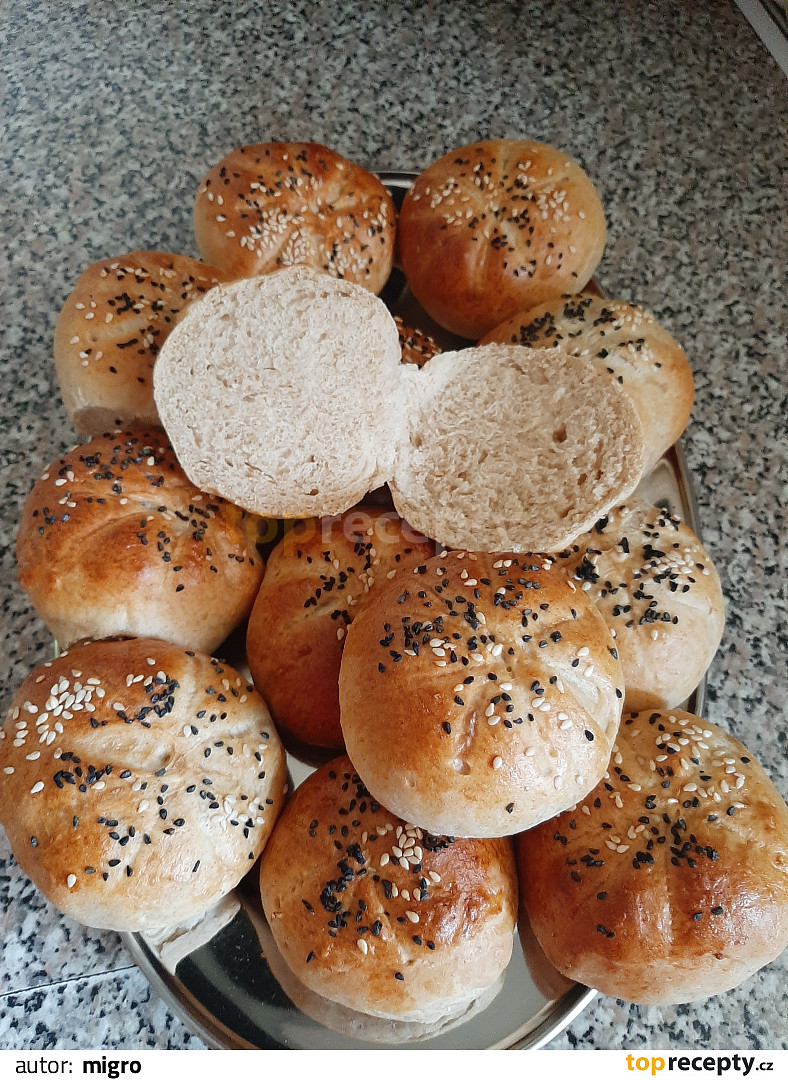 Máslové raženky (bulky) - TopRecepty.cz