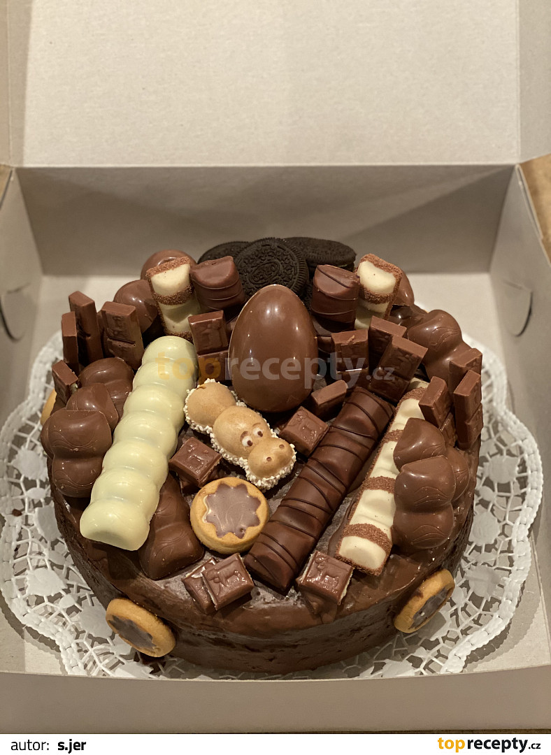 Kinder čokoládový dort recept - TopRecepty.cz