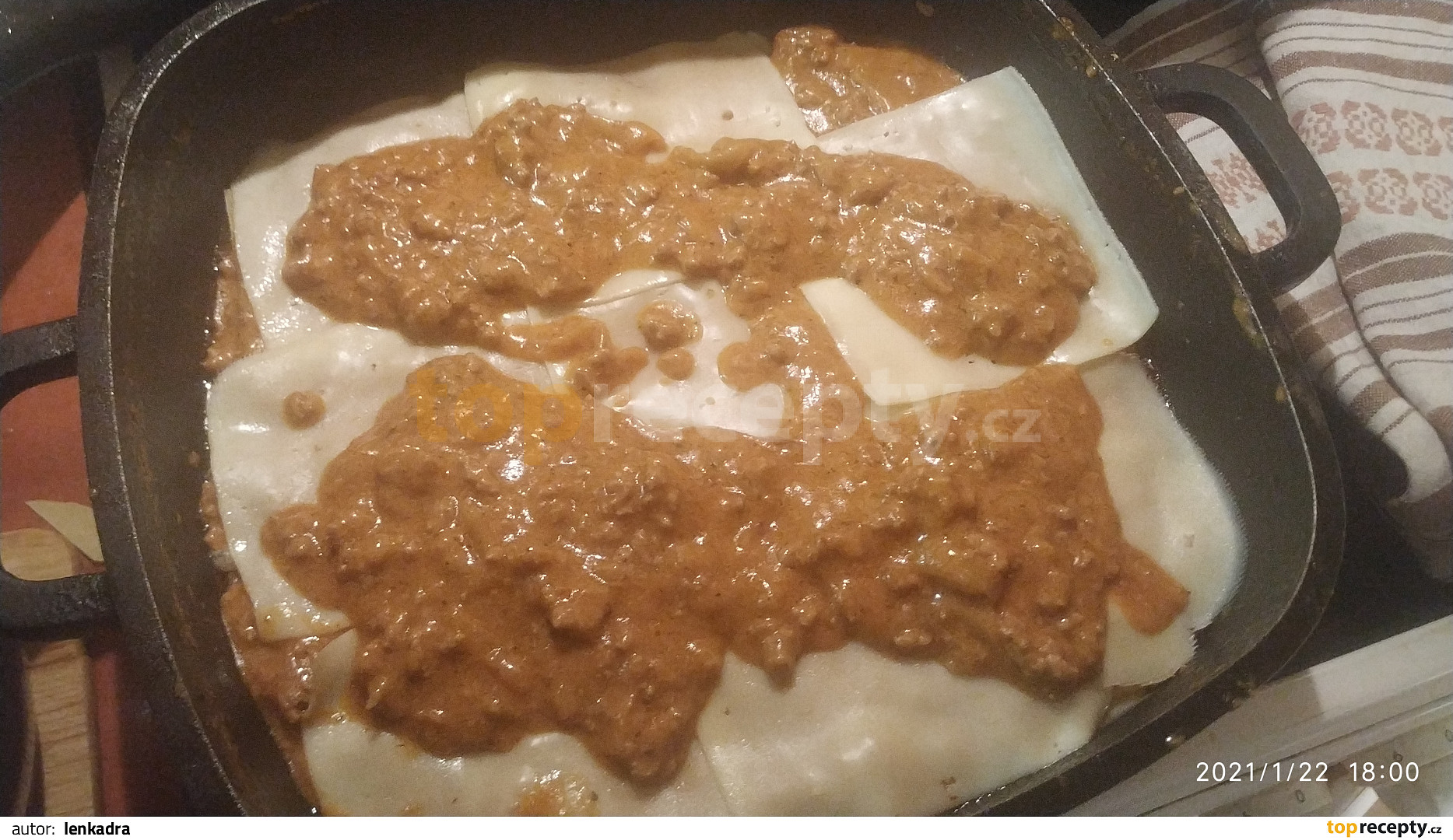Mleté lasagne/lazaně - TopRecepty.cz