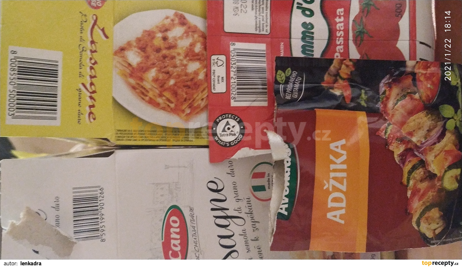 Mleté lasagne/lazaně - TopRecepty.cz