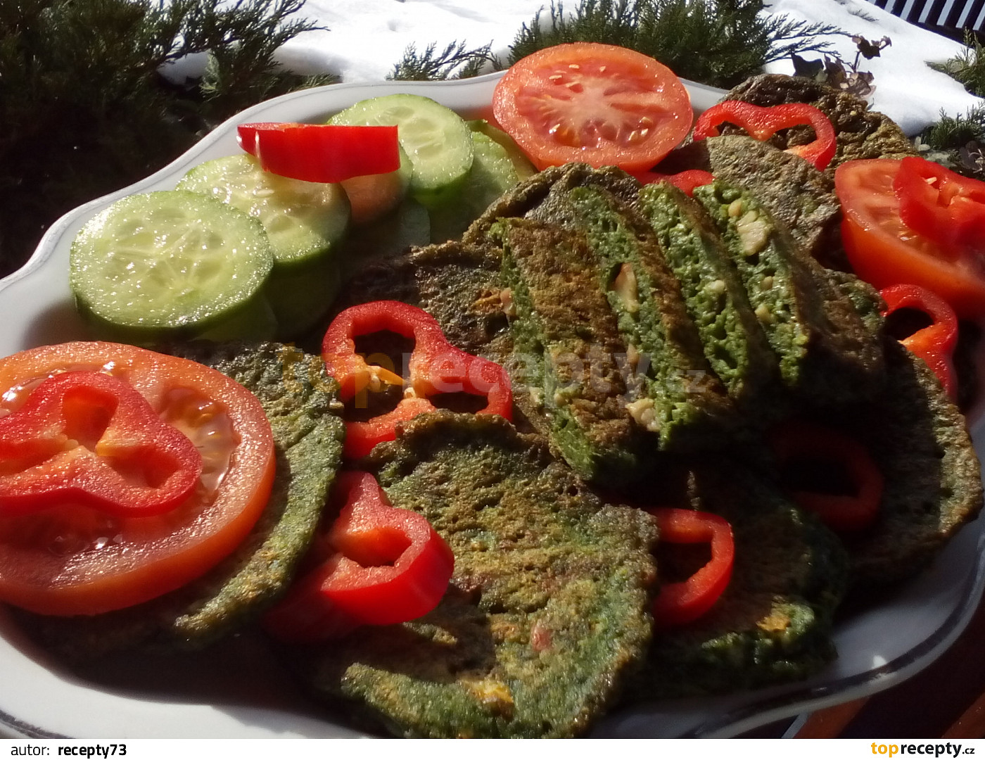 Špenátové lívanečky, lehké jako peříčko recept - TopRecepty.cz