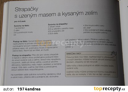 Strapačky s uzeným masem a kysaným zelím recept - TopRecepty.cz