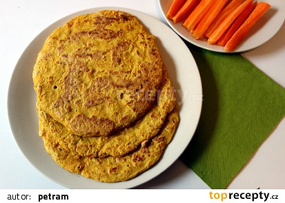 Indická cizrnová placka (cheela) recept - TopRecepty.cz